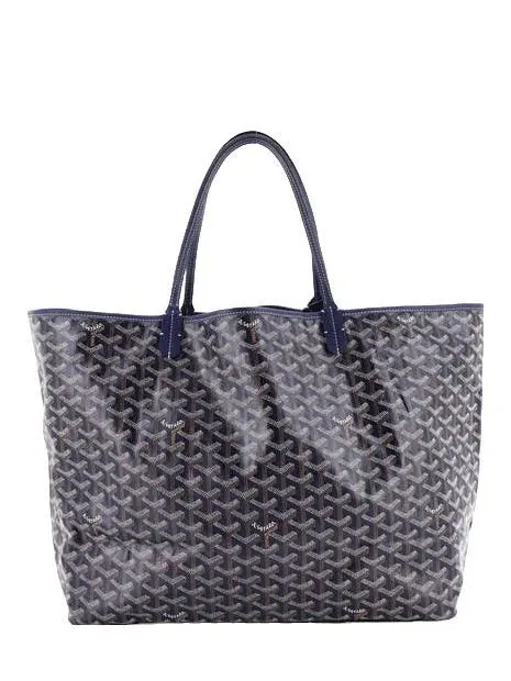 Goyard Saint Louis Tote Coated Canvas Gm - Blue