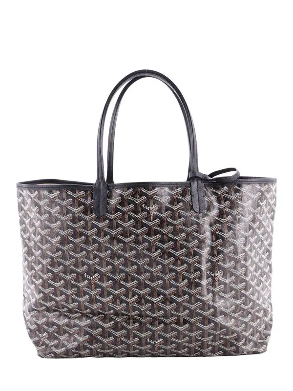 Goyard Saint Louis Pm Tote Coated Canvas - Black