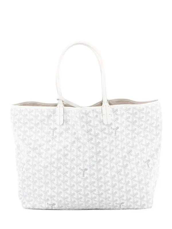 Goyard Saint Louis Pm Tote Coated Canvas - White