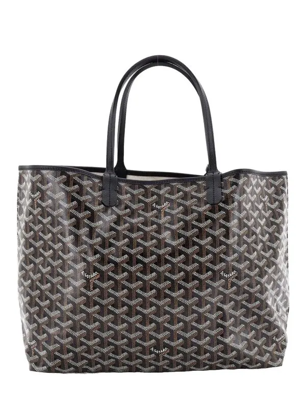 GOYARD Saint Louis Pm Tote Coated Canvas - Black
