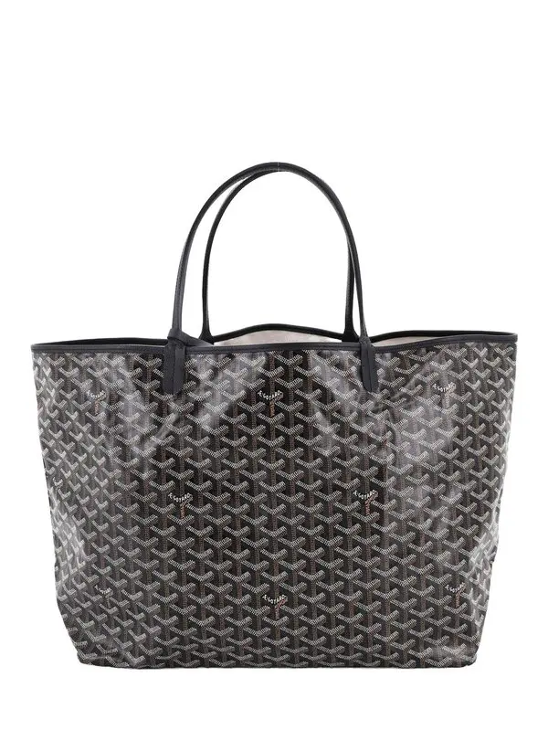 Goyard Saint Louis Gm Tote Coated Canvas - Black