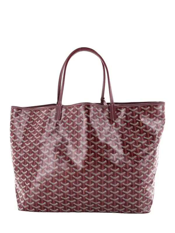 GOYARD Saint Louis Gm Tote Coated Canvas - Red