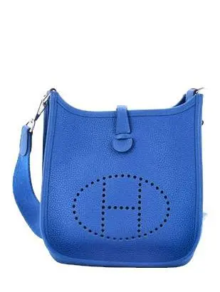 Hermès Evelyne Bag Gen Iii Maurice Tpm Leather Shoulder Bag - Blue