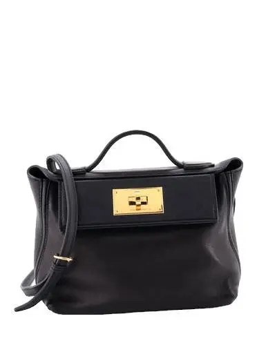 Hermès 24/24 Bag Volupto With Swift 21 - Black