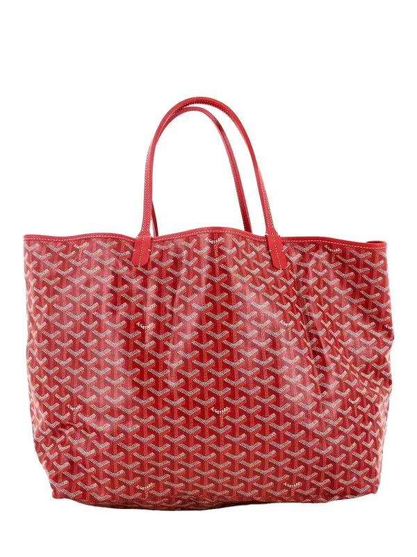 GOYARD Saint Louis Gm Tote Coated Canvas - Red
