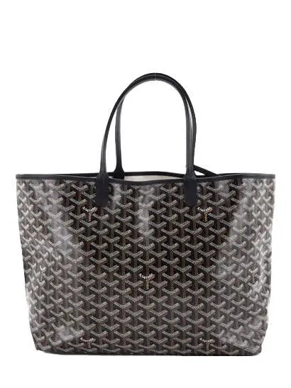 Goyard Saint Louis Pm Tote Coated Canvas - Black