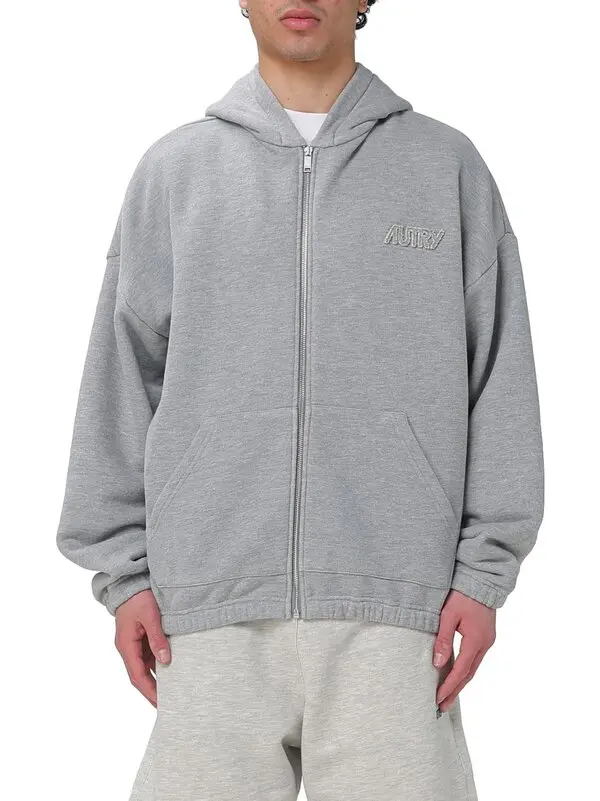 AUTRY Zip-up Sweatshirt - Grey