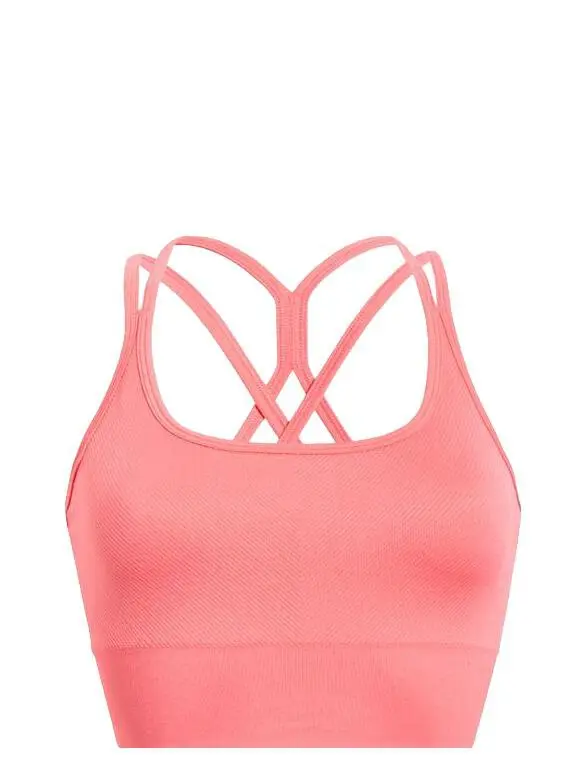 Zella Seamless Strappy Sports Bra - Coral Sharon