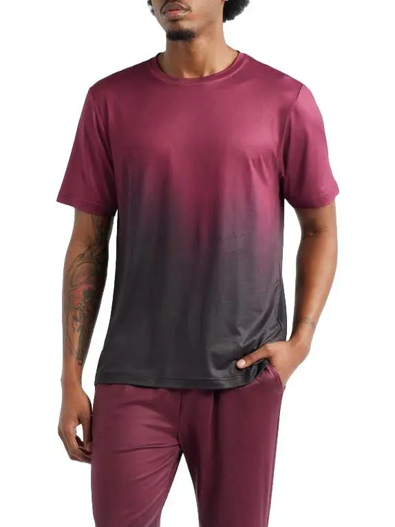 SANTO STUDIO Tempo Tech T-shirt - Fade Merlot