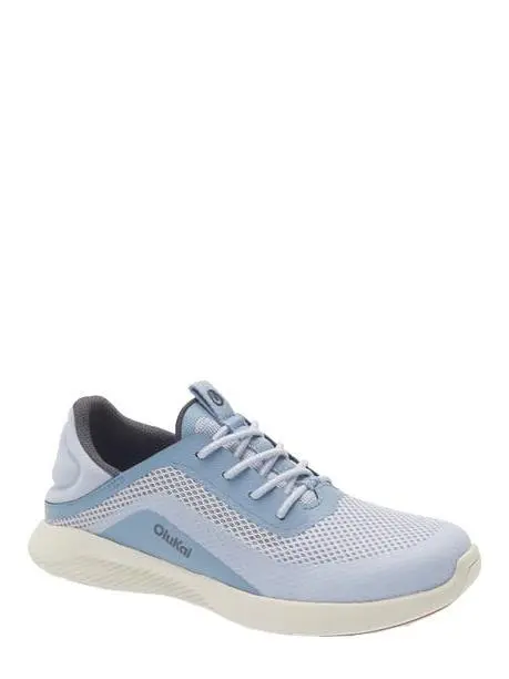 Olukai Kialoa Convertible Lace-up Waterproof Sneaker - Lanai Breeze/ocean Fog