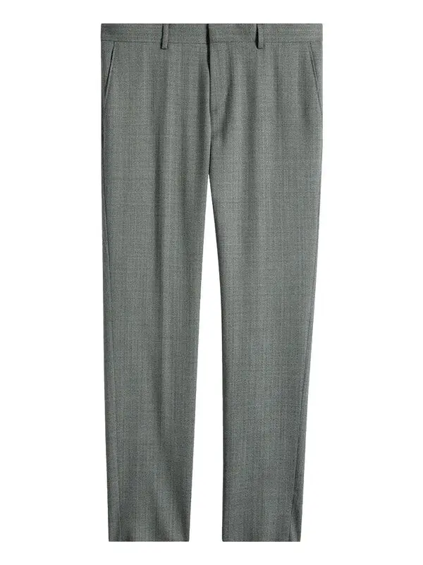 BOSS Slim Fit Virgin Wool Dress Pants - Open Green
