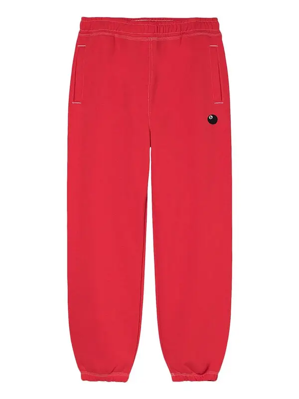 StÜssy 8 Ball Appliqué Pant - Red
