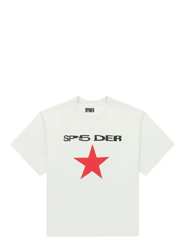 SP5DER Five Point Tee - White