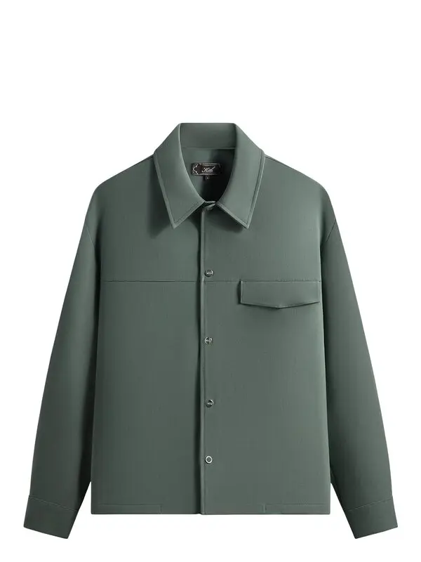 Kith Midweight Double Weave Montague Shirt - Green
