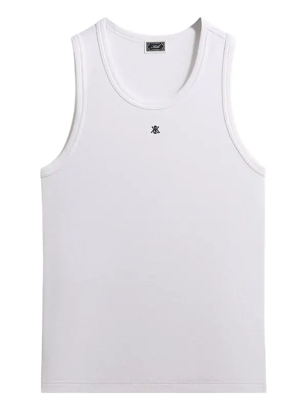 Kith Crest Ribbed Tank - White