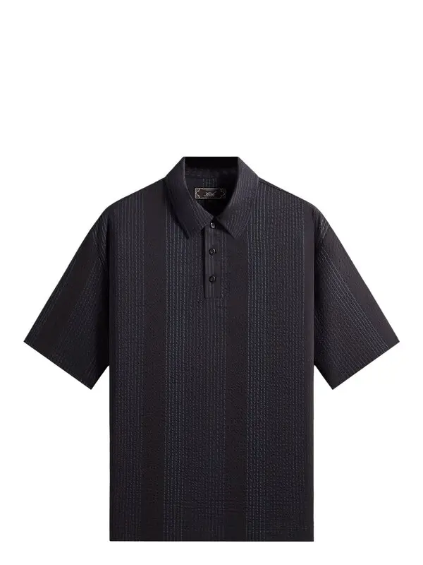 Kith Seersucker Harway Polo - Black