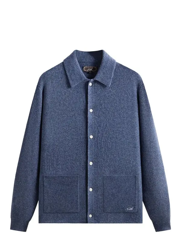 Kith Boucle Knit Hastings Cardigan - Blue