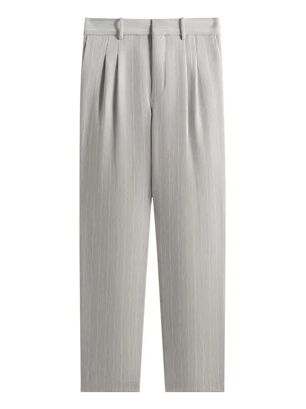 Kith Pinstripe Eli Pleated Trousers - Grey