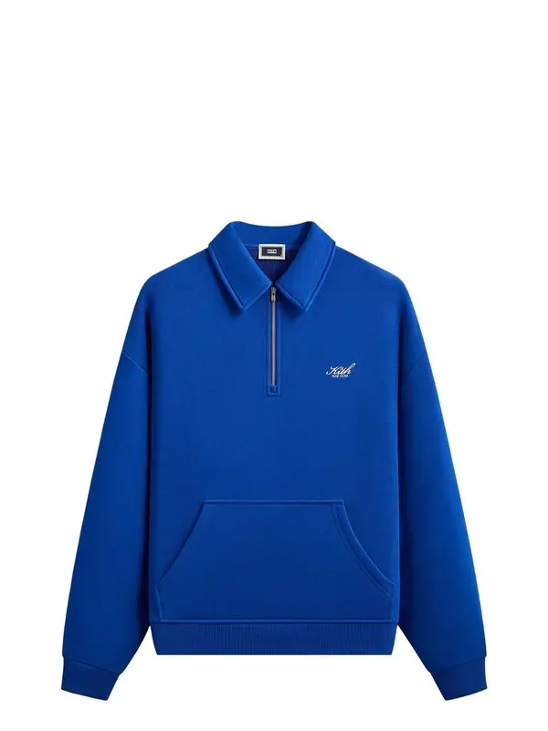 Kith Quarter Zip Popover Sweatshirt - Blue