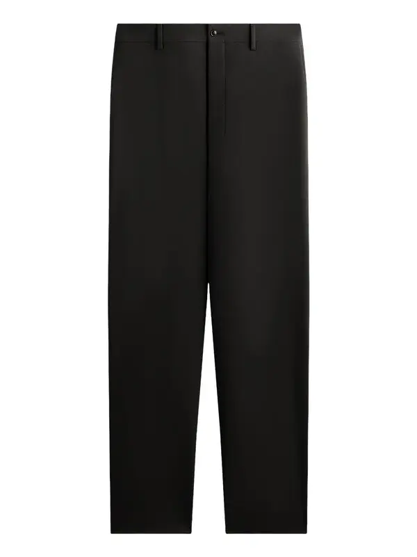 Kith Giorgio Armani & &kin Milano Crepe Flat Front Trouser - Black