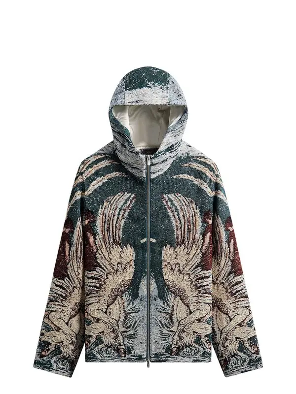 Kith Braden Tapestry Full Zip Hoodie - Green