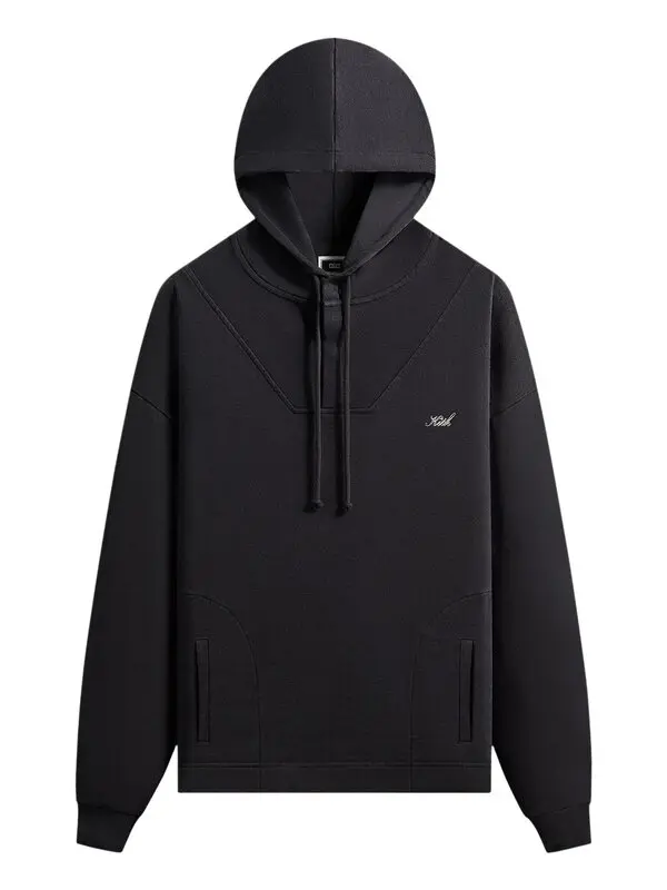 Kith Rib Neck Cropped Camden Hoodie - Black