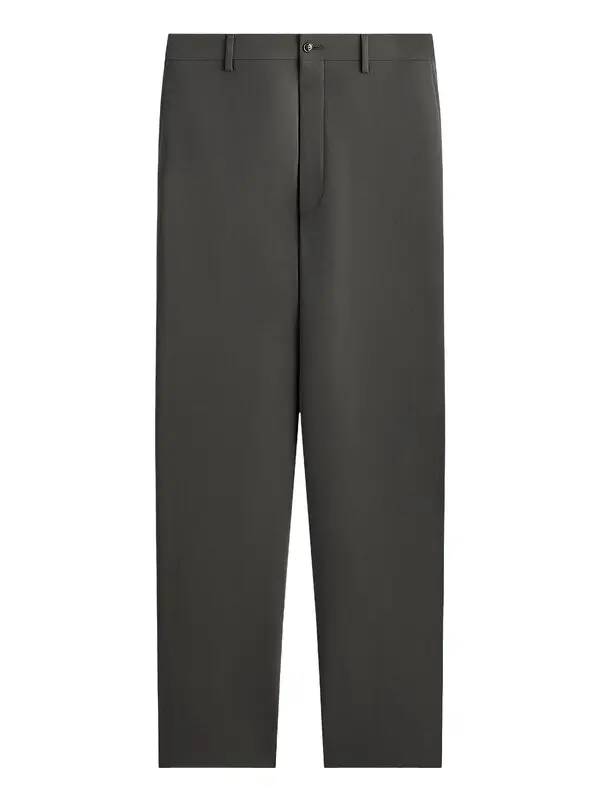 Kith Giorgio Armani & &kin Milano Crepe Flat Front Trouser - Grey