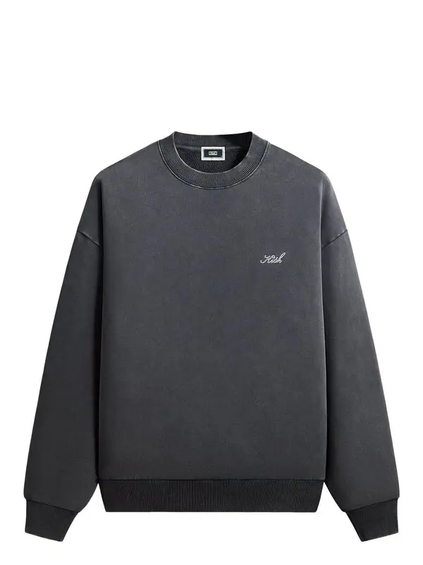 Kith Garment Dyed Nelson Crewneck - Black