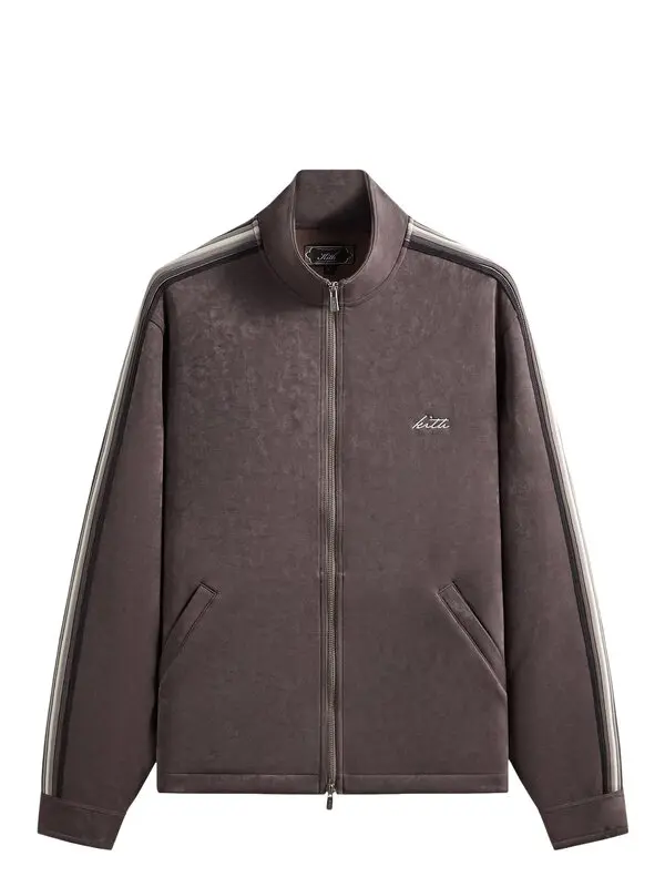 Kith Sueded Scuba Connor Track Jacket - Brown