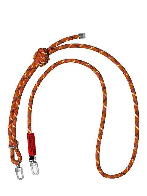 TOPOLOGIE Woven Strap With Carabiner Clasp - Orange Helix