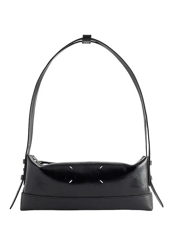 MAISON MARGIELA Leather Shoulder Bag - Black/black
