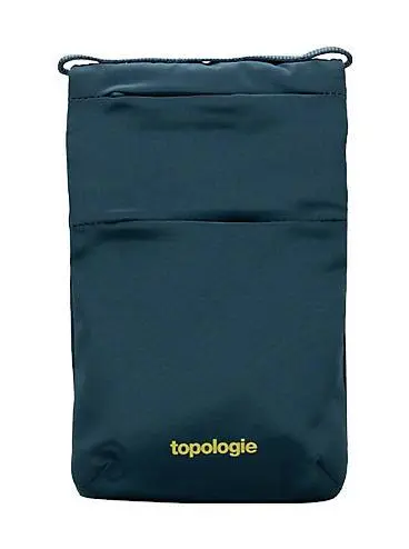 TOPOLOGIE Woven Phone Sacoche Bag - Deep Teal