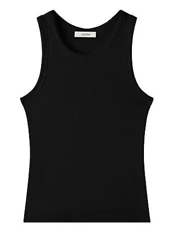 JOSEPH Ribbed Stretch-cotton Tank Top - Black