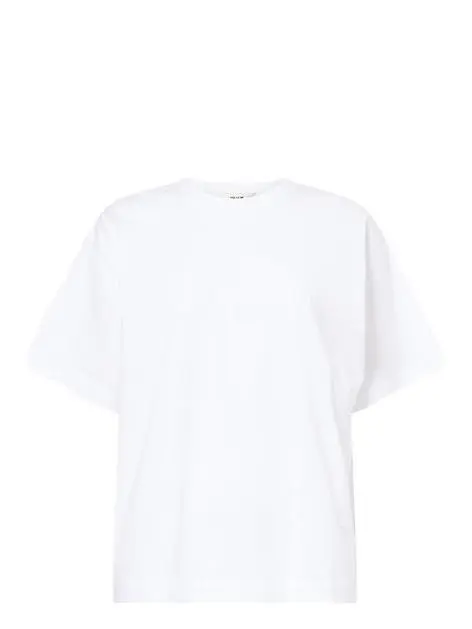 ME+EM Oversized Round-neck Cotton-jersey T-shirt - Bright White