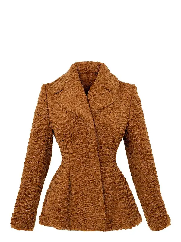 Lena Hoschek Orla Mohair Blend Jacket - Brown