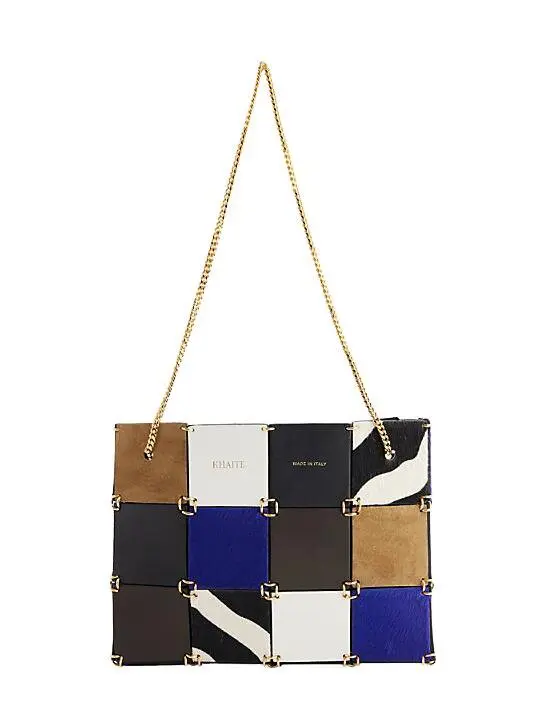 Khaite Emma Mini Leather Tote Bag - Amethyst Multi