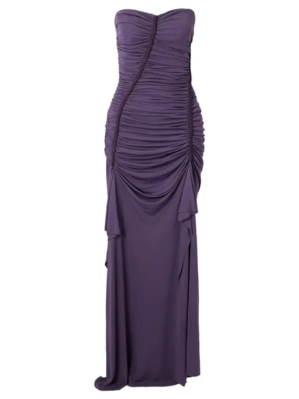 Christopher Esber Shibari Jersey Maxi Dress - Purple