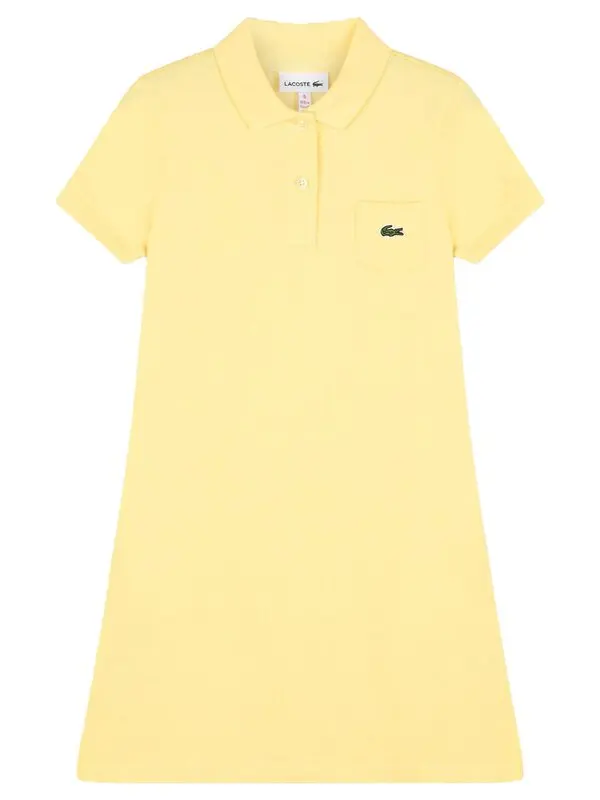 Lacoste Dress With Logo - Yellow