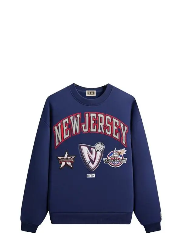 Kith Nba All-star New Jersey Nets Nelson Crewneck Sweatshirt - Quantum