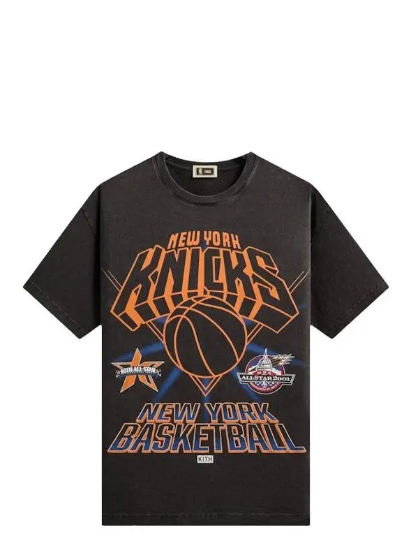 Kith Nba Allstar New York Knicks Vintage Tee Shirt - Black