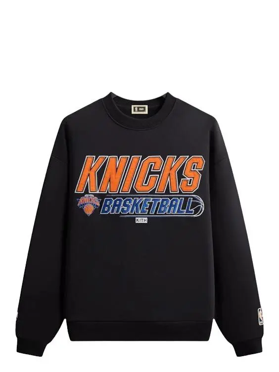 Kith Nba Allstar New York Knicks Nelson Crewneck Sweatshirt - Black
