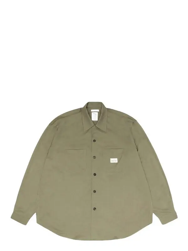 StÜssy X Our Legacy Wool Rocco Shirt - Olivedrab Green