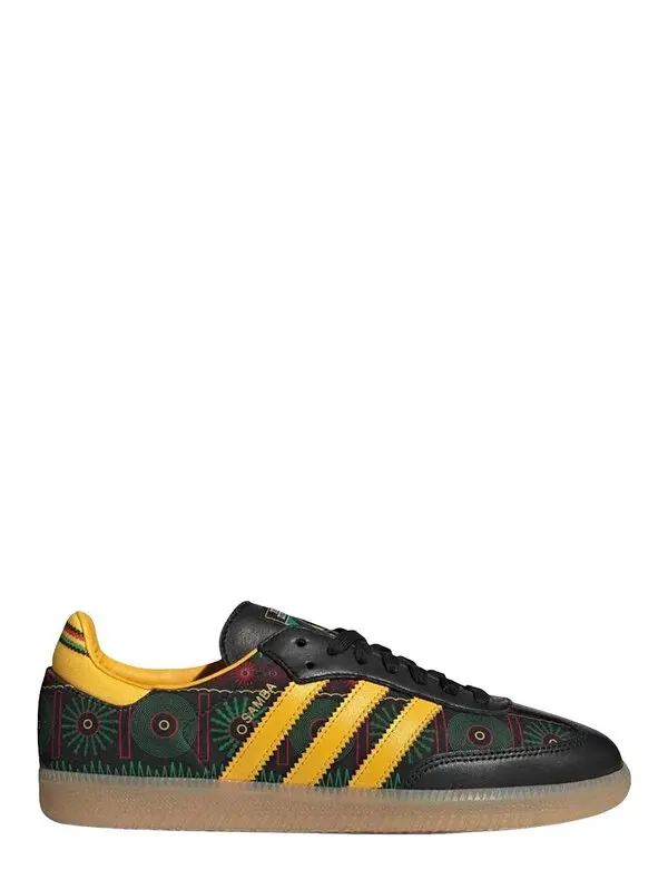 Adidas Samba Og "football Is Freedom" Sneakers - Core Black/bold Gold/pure Ruby
