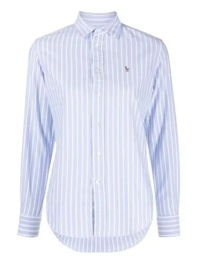 Polo Ralph Lauren 40/1 Ctn Oxfordls Crlte Shirt - Hib/wh