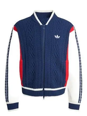 Adidas Retro Remix Cardigan - Night Indigo Off White Better Scarelet Red