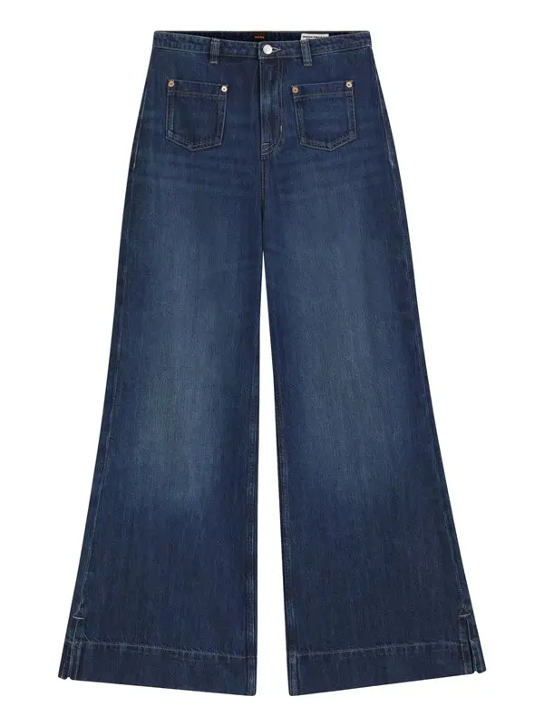 BOSS Flared-fit Jeans - Dark Blue