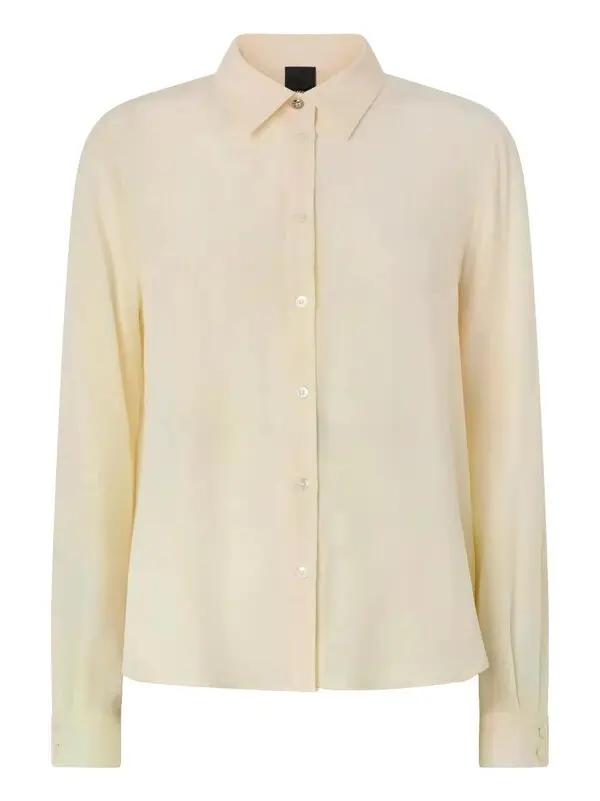 Pinko Buttoned Collared Shirt - Neutrals