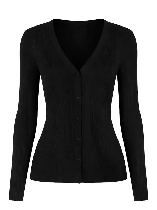 Arch4 Halden V-neck Buttoned Cardigan - Black