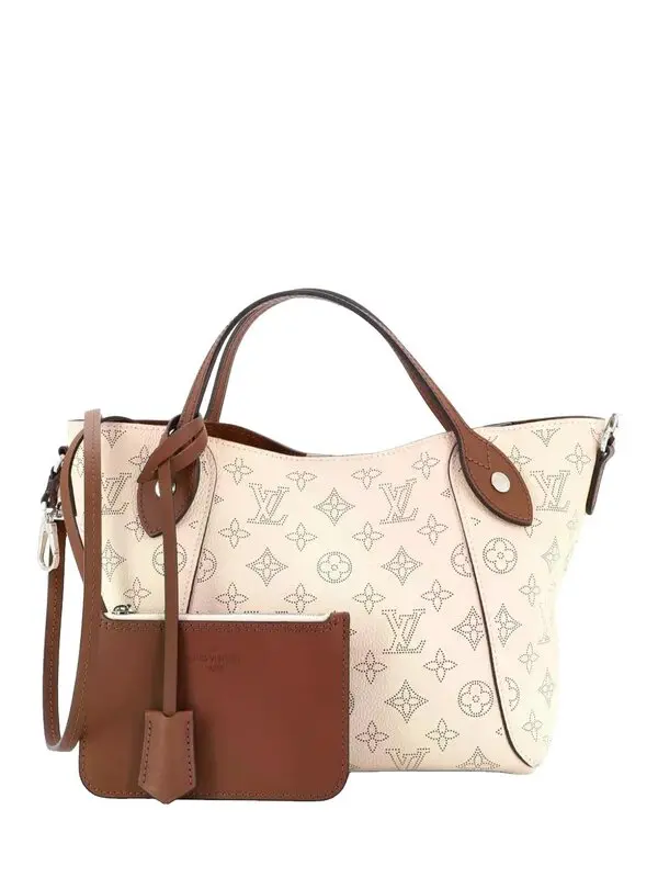 LOUIS VUITTON Hina Pm Mahina Leather Shoulder Bag - Neutrals