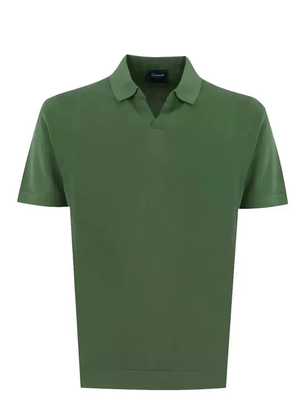 DRUMOHR Polo-collar T-shirt - Green
